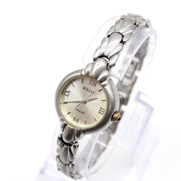 Relic | Accessories | Vintage Relic Watch Womens Silver Tone Stainless ...